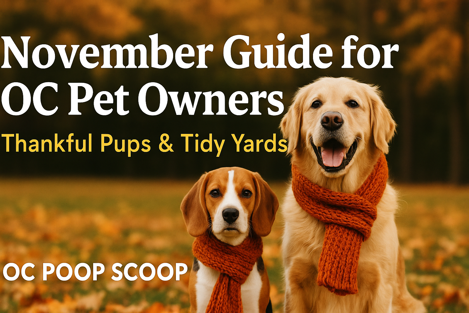 November Orange County Pet Owners Guide | OC Poop Scoop